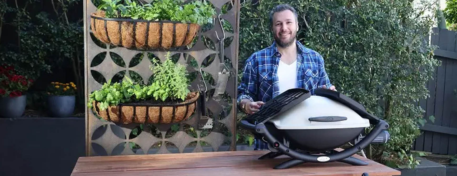 Create a barbecue accessories and herb stand for your outdoor kitchen ...