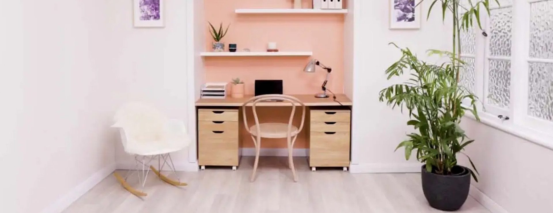 Transform a walk-in cupboard into a stylish study nook - Sunshine Mitre 10