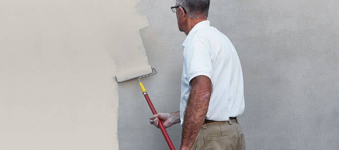 Paint your rendered wall with Accent® - Sunshine Mitre 10